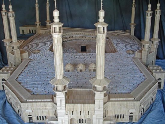 Famous landmarks made out of 6 million toothpicks | Amusing Planet